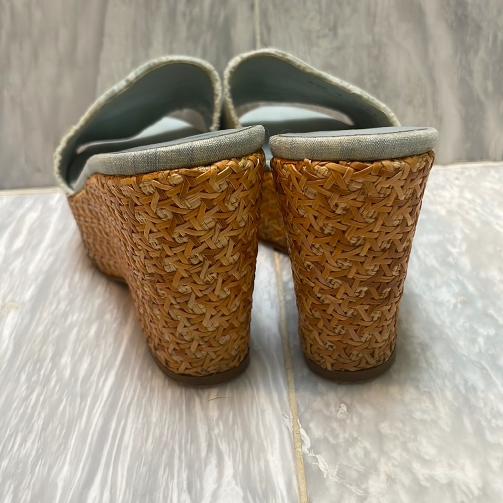 Chanel Raffia Wedge - Gem